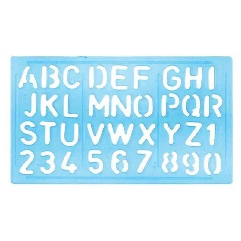 Screen Printing Ruler/Mal/block Letters & Numbers Mall/block/screen ...