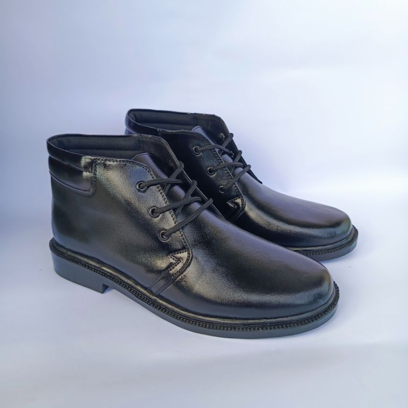 Men's pdh shoes pdh security guard shoes pdh tni police shoes | Shopee ...