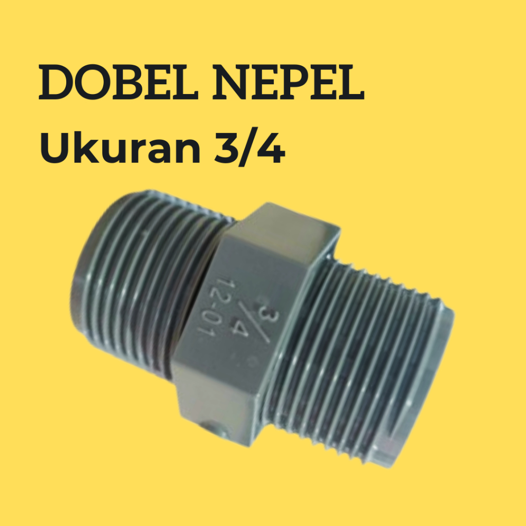 Two Double Pvc Pipe Connector Connection Size 3/4 Inch AW | Shopee ...