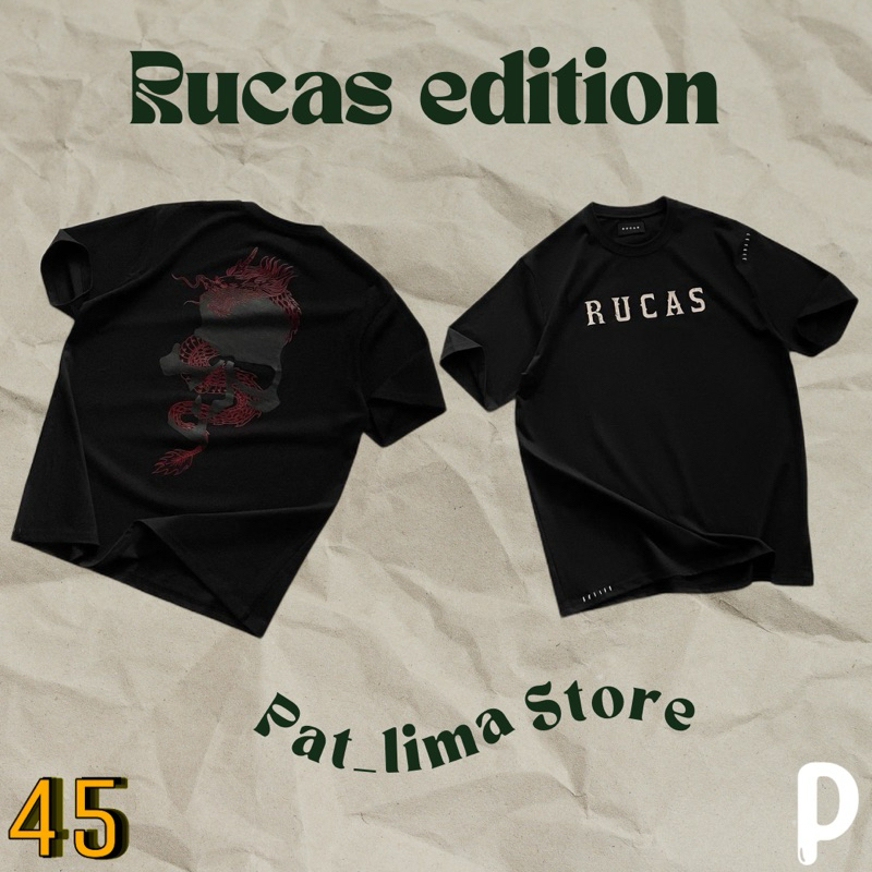 Rucas Fallen Angel Wings/Year of dragon/Initial black tee/caviar ...