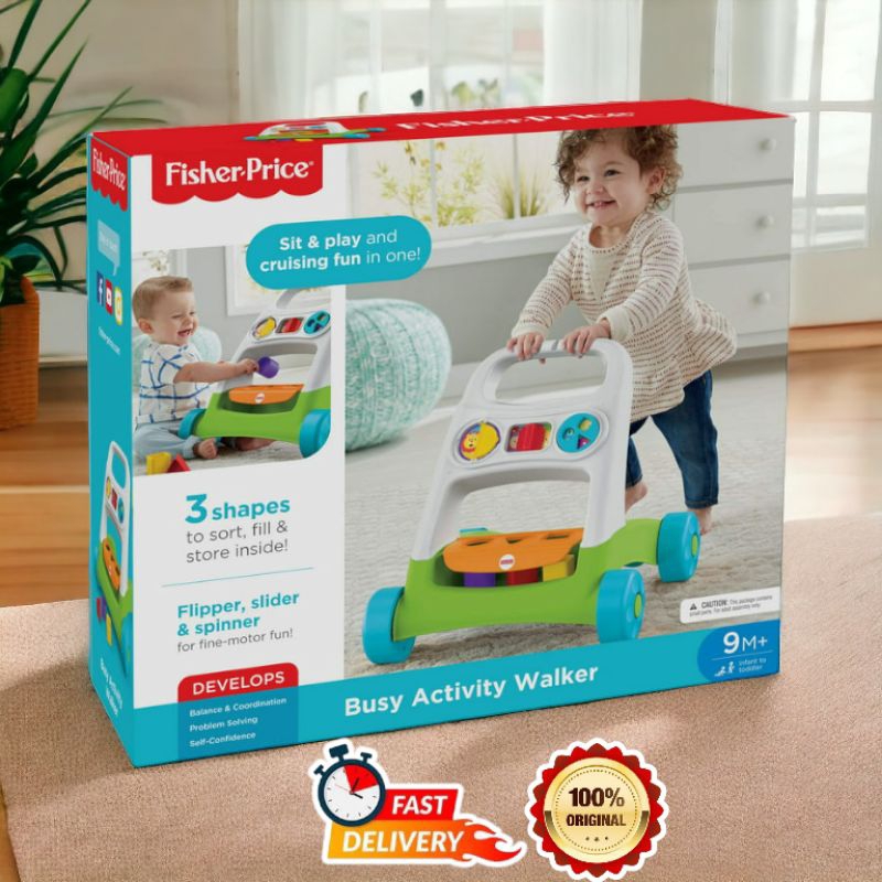 Fisher PRICE BUSY ACTIVITY WALKER ORIGINAL FISHER PRICE Baby Toys Learn ...