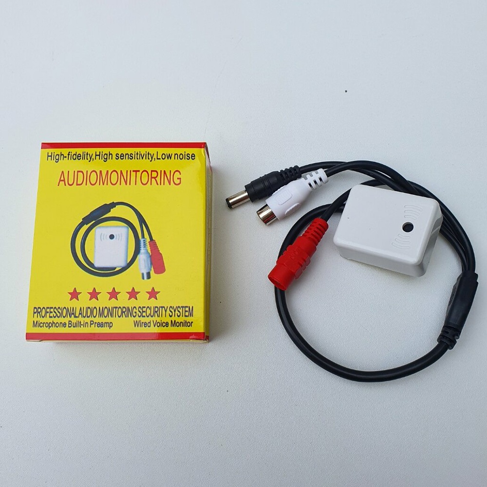 Dc 9V-12V Mini Mic microphone CCTV Shape Sound Monitor Used To Record ...