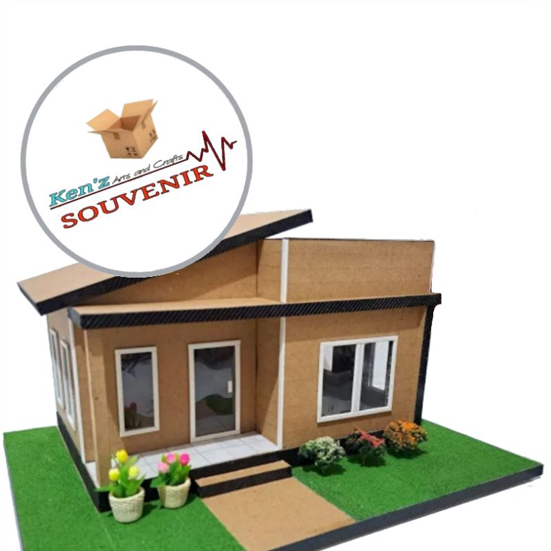 Cardboard house craft diorama mockup 112 (cardboard craft) | Shopee ...