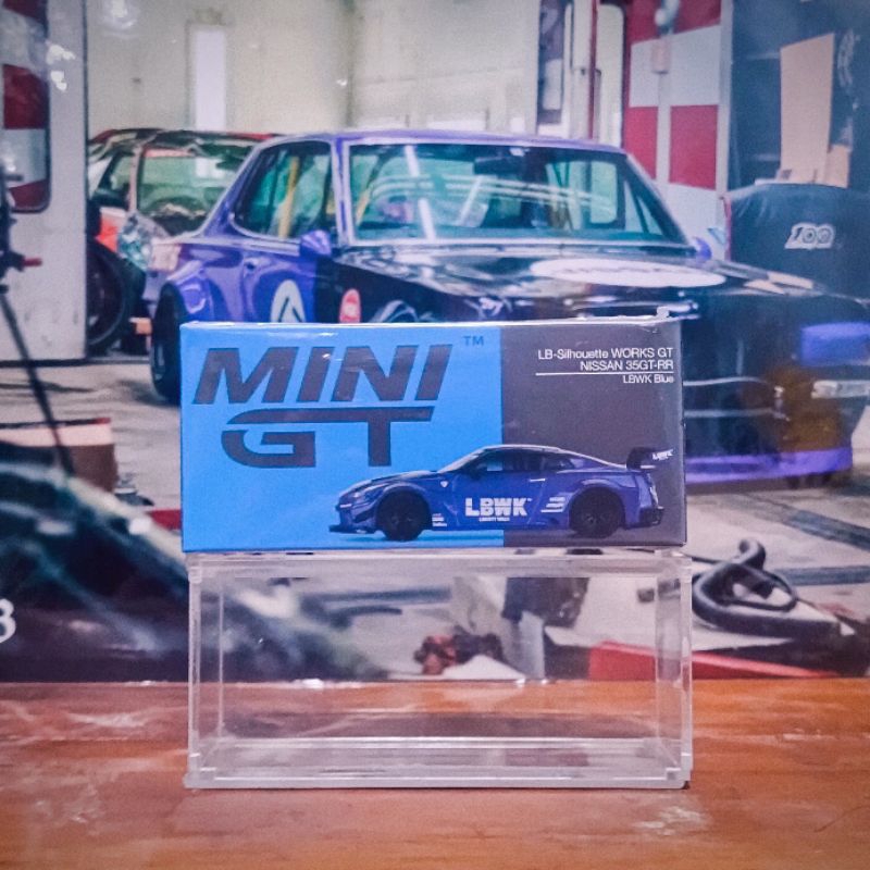 Mini GT LB-Silhouette Works GT Nissan 35GT-RR LBWK Blue | Shopee Singapore