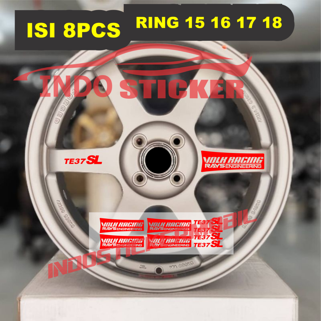 Rays TE 37 RACING VOLK STICKER RAYS RACING VOLK STICKER INTENRING TE37 ...