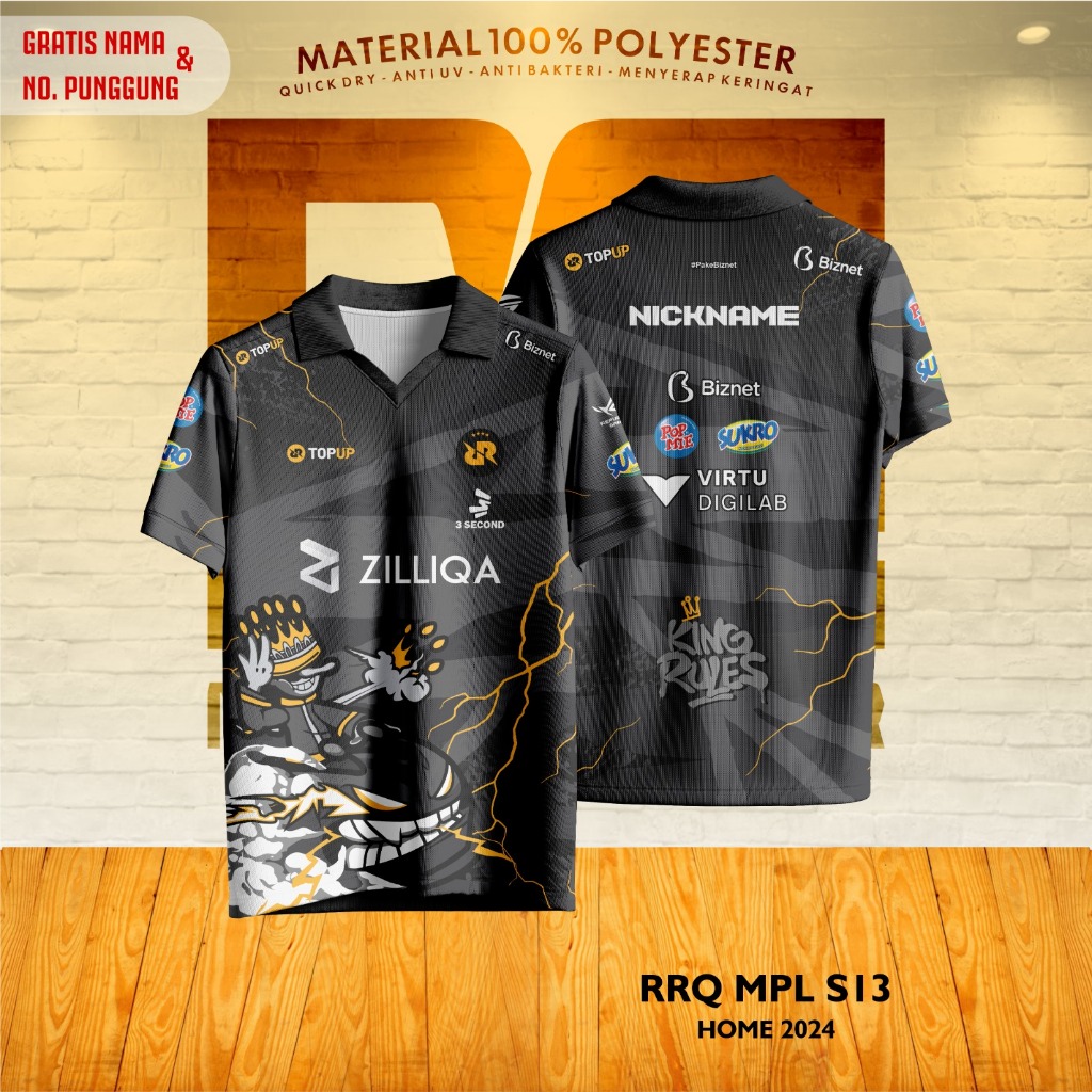 Rrq HOME MPL S13 2024 SUPPORTER Jersey/Shirt Free Name Set | Shopee ...