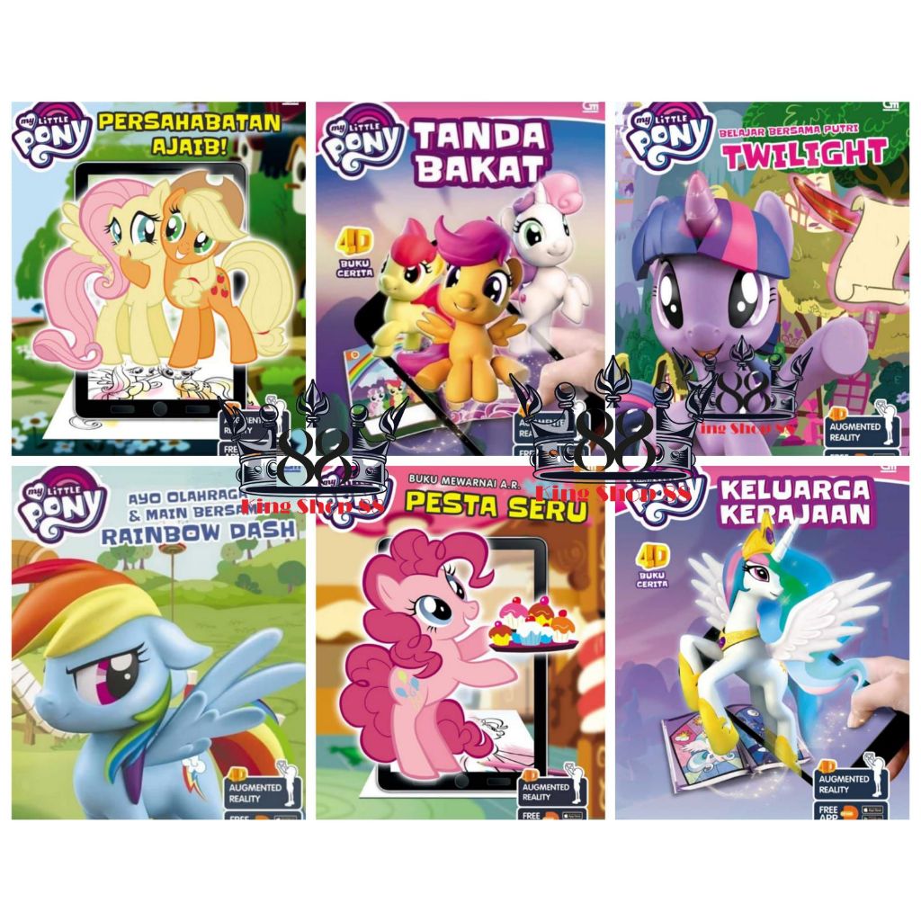 My Little Pony Story/Activity/Coloring Book: Talent Sign, rainbow, 4D ...