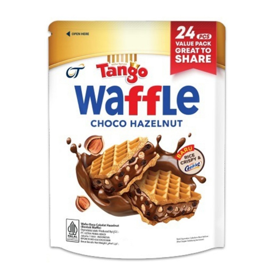 Tango Waffle Wafer Choco Hazelnut Choco 24x10gr | Shopee Singapore
