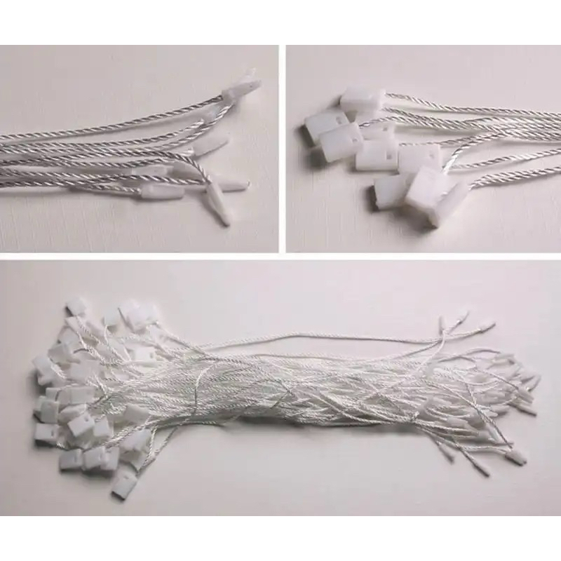 PUTIH [100 Pcs] PARCEL GREETING CARD HANG TAG ROPE / EID WHITE CLOTHES ...