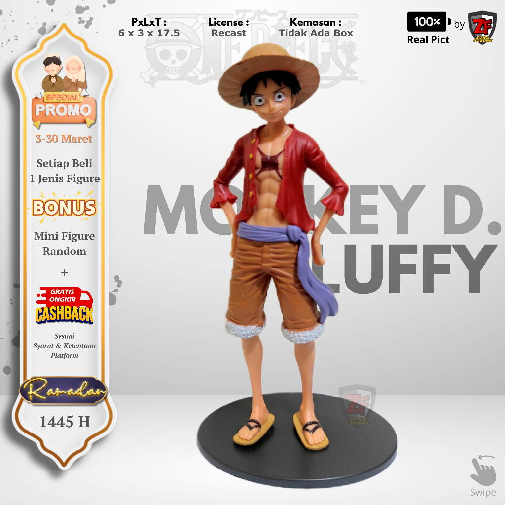 Monkey D. Luffy Action Figure One Piece Toys Display Collection ...
