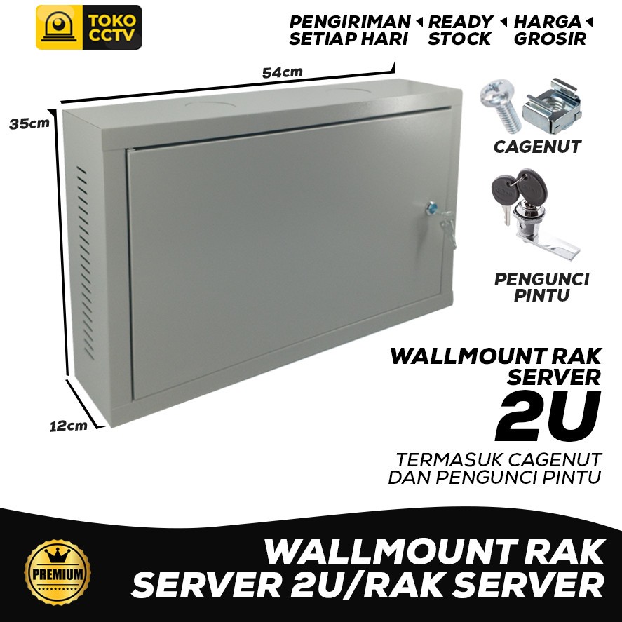 Wallmount Rack Server 2U, Single Door Server Rack 2U | Shopee Singapore