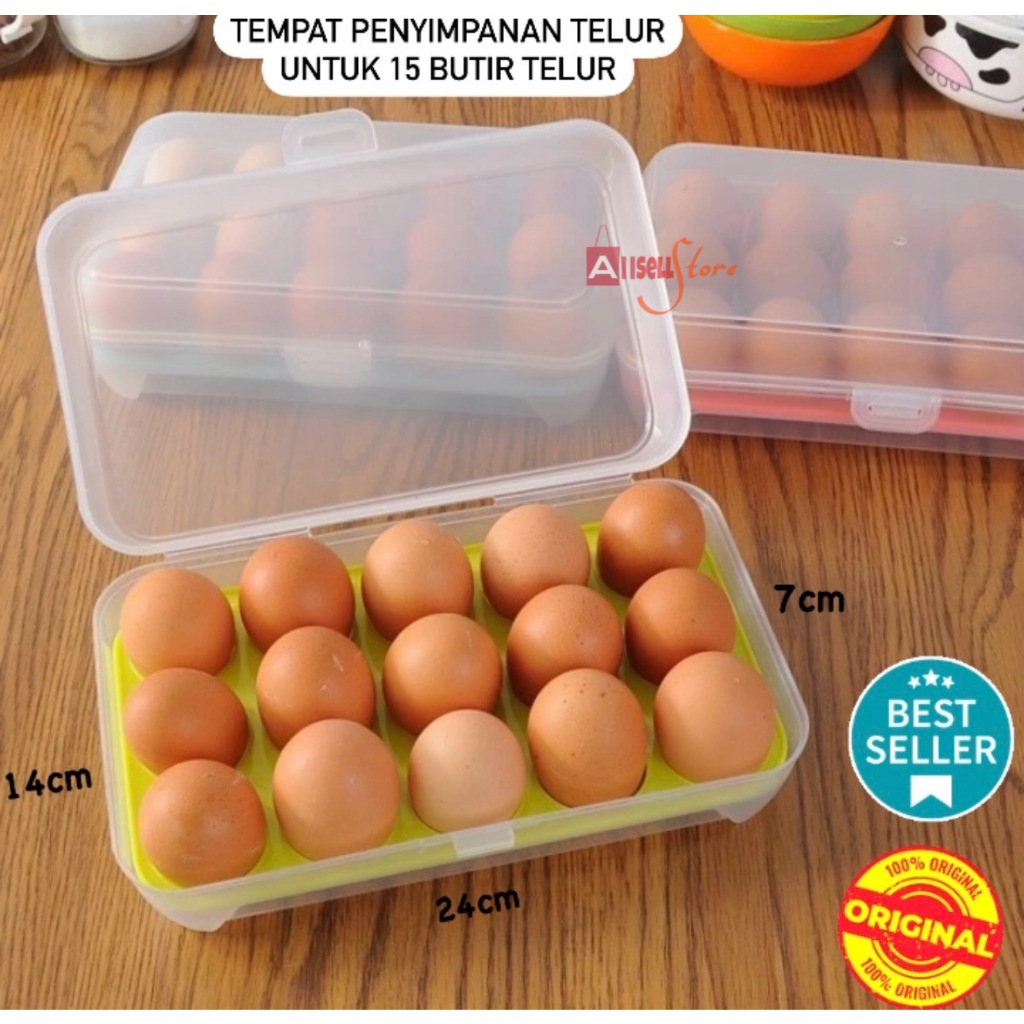Portable Egg Box / Egg Box / Egg Storage Box Contains 15 Dividers ...