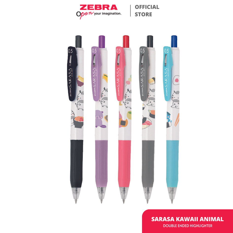 Zebra Sarasa Clip Gel Pen 0.5mm Kawaii Series Gel Pen Retractable ...