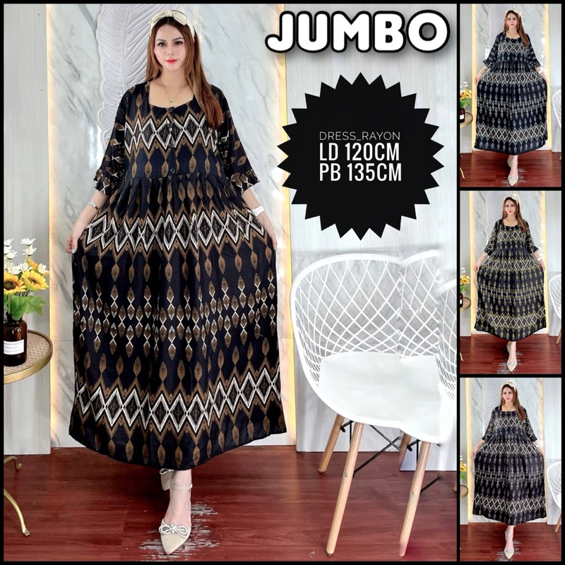 Revita DRESS FOR MUSLIM WOMEN JUMBO LD 120 LONGDRESS RAYON ZARA PREMIUM ...