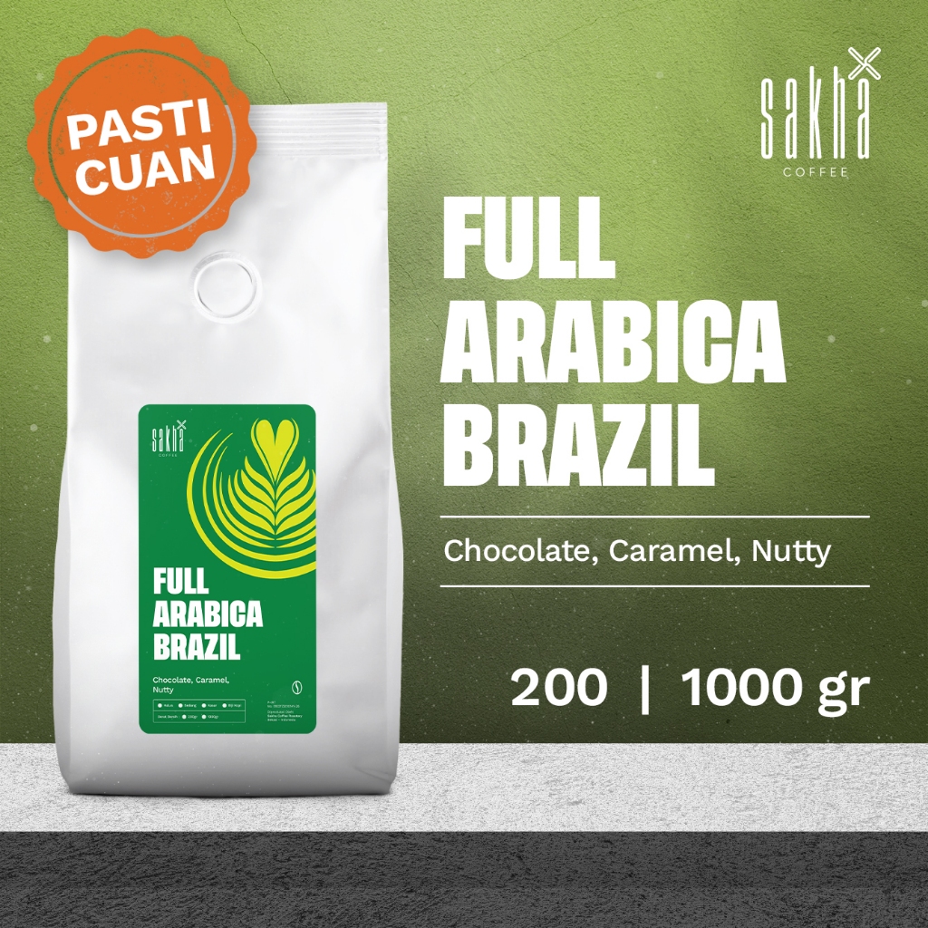Arabica BRAZIL Espresso Coffee Based By Sakha Coffee Roastery | Shopee ...