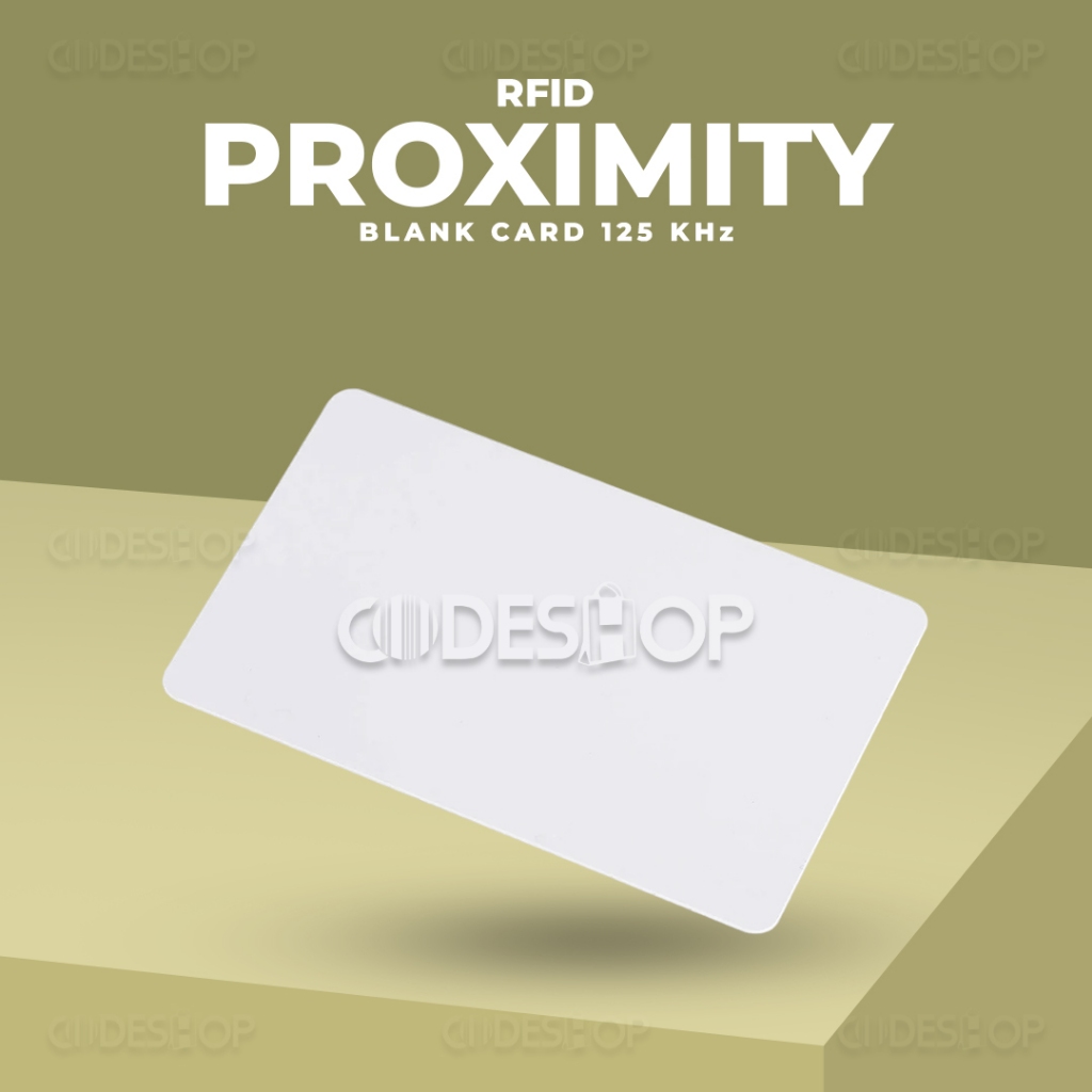 PUTIH Rfid Proximity Card 125 KHz PVC Printer ID Card Blank Plain White ...