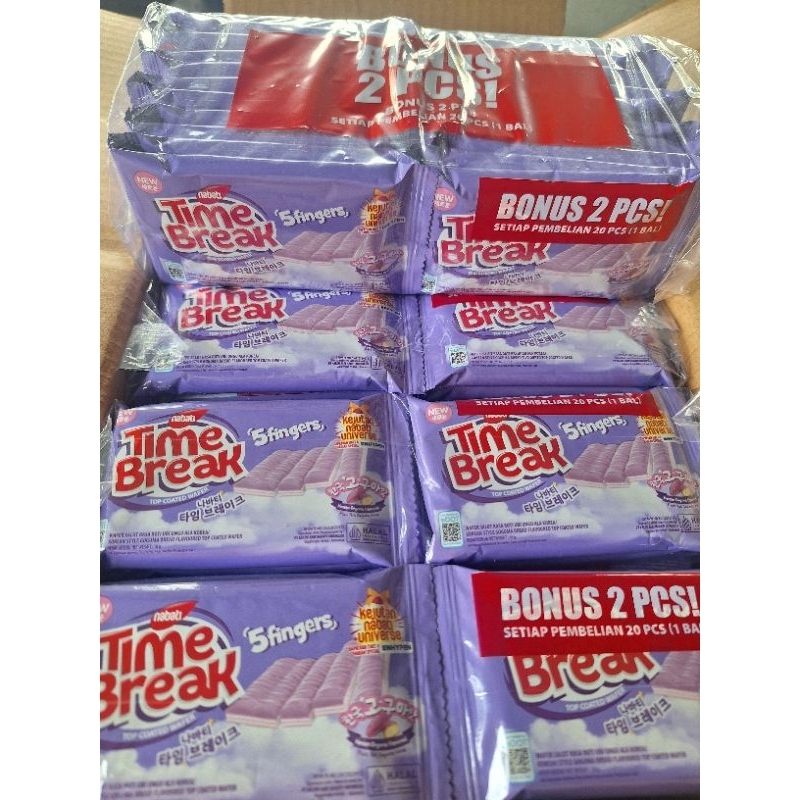Time Break Vegetable Coated Wafer Korean Goguma Flavor (20pcs) | Shopee ...