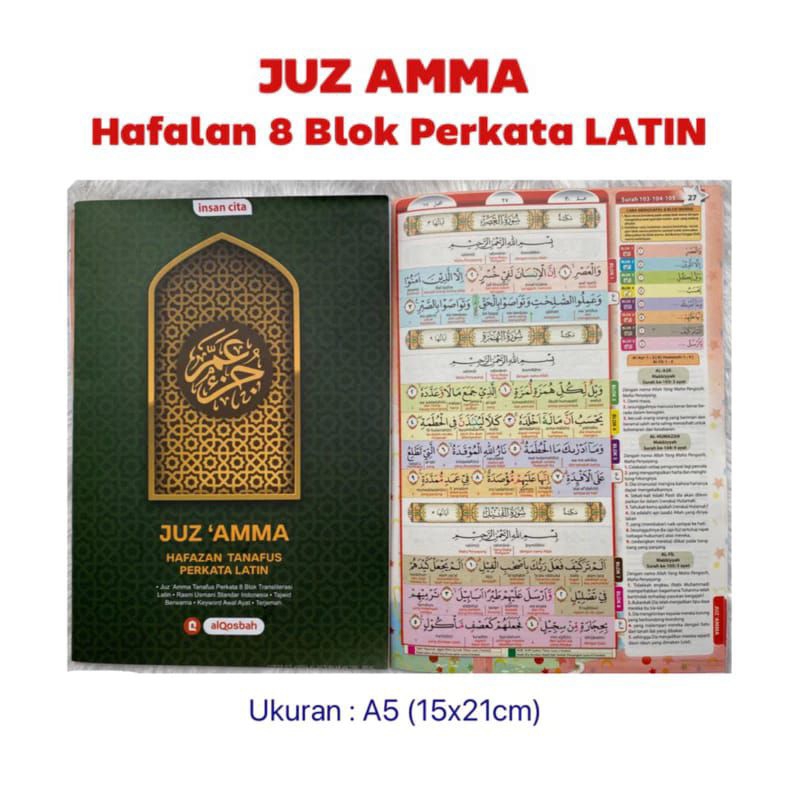 Juz Amma Anak Hafazan Latin Words A5 | Shopee Singapore