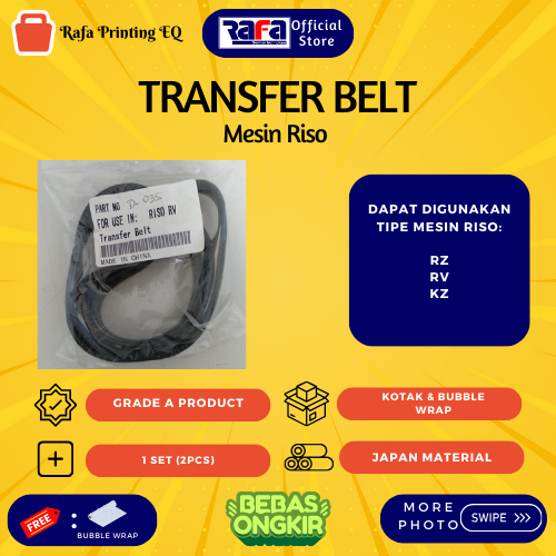 Riso Transfer Belt Type KZ / RV / RZ (2pcs) | Shopee Singapore