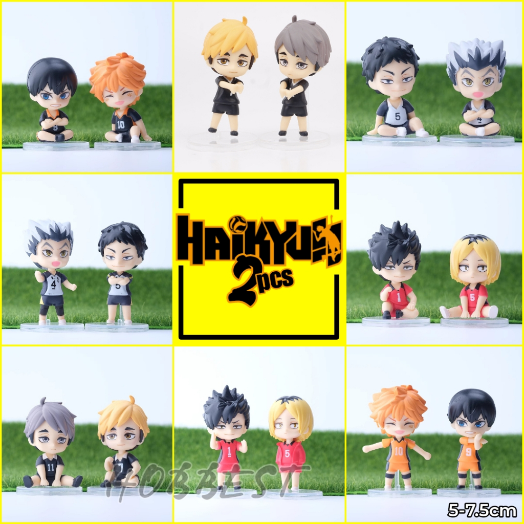 Haikyuu Action Figure set Of 2pcs - Haikyu Kageyama Hinata Kenma Bokuto ...