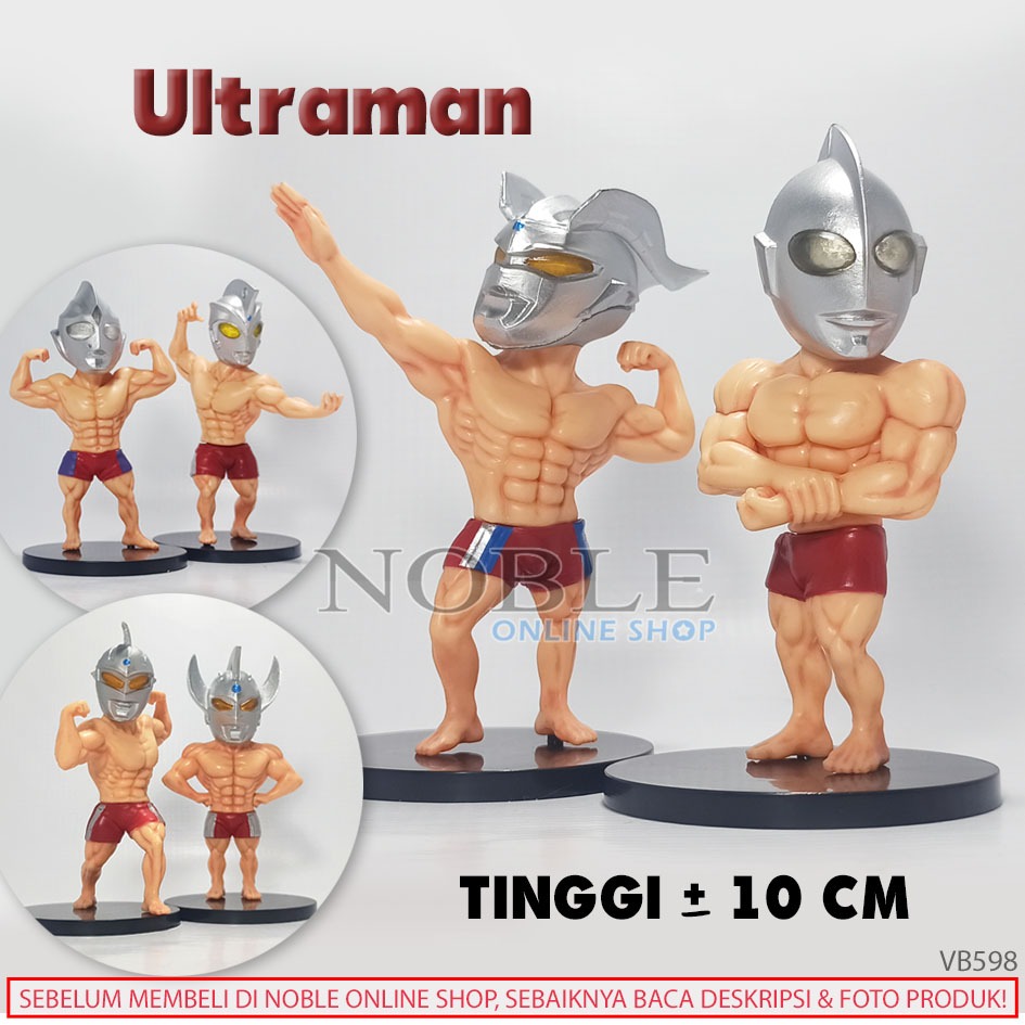 [6 Pcs] Ultraman Muscle Man Series Cosplay Action Figure Model Binaraga ...