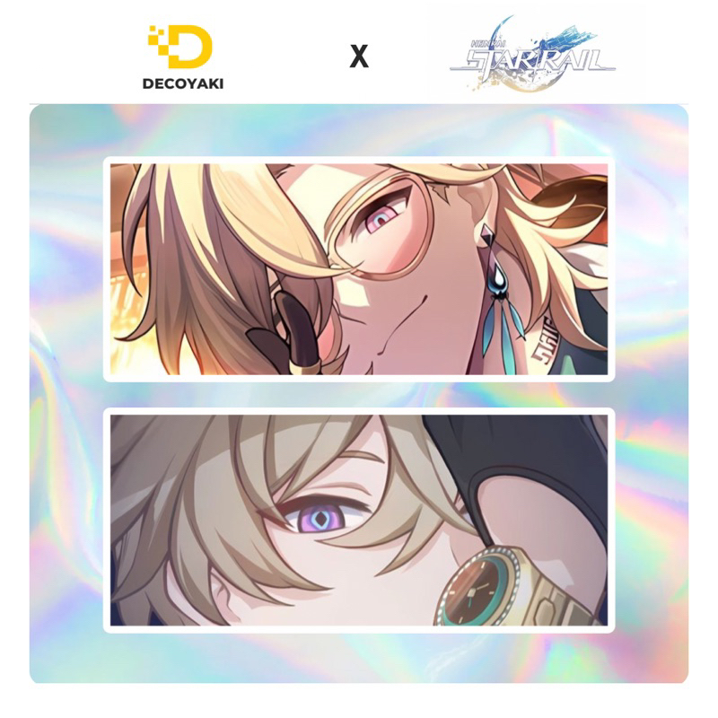 Aventurine Honkai Star Rail Hologram Slap Sticker, Aventurine Honkai ...