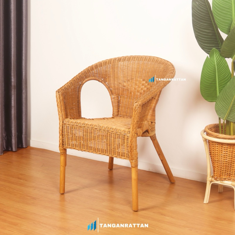 Minimalist Rattan Rattan Rattan Patio Chairs/Melamine Finishing Woven ...