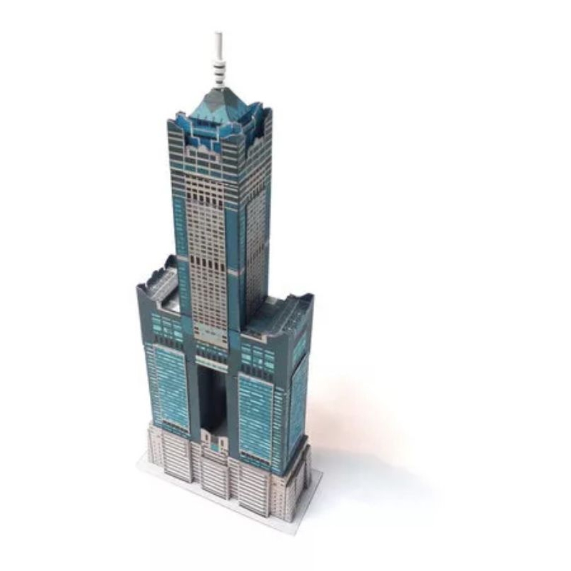 1:1250 scale multi-level building mineral papercraft pattern sheet (OP ...