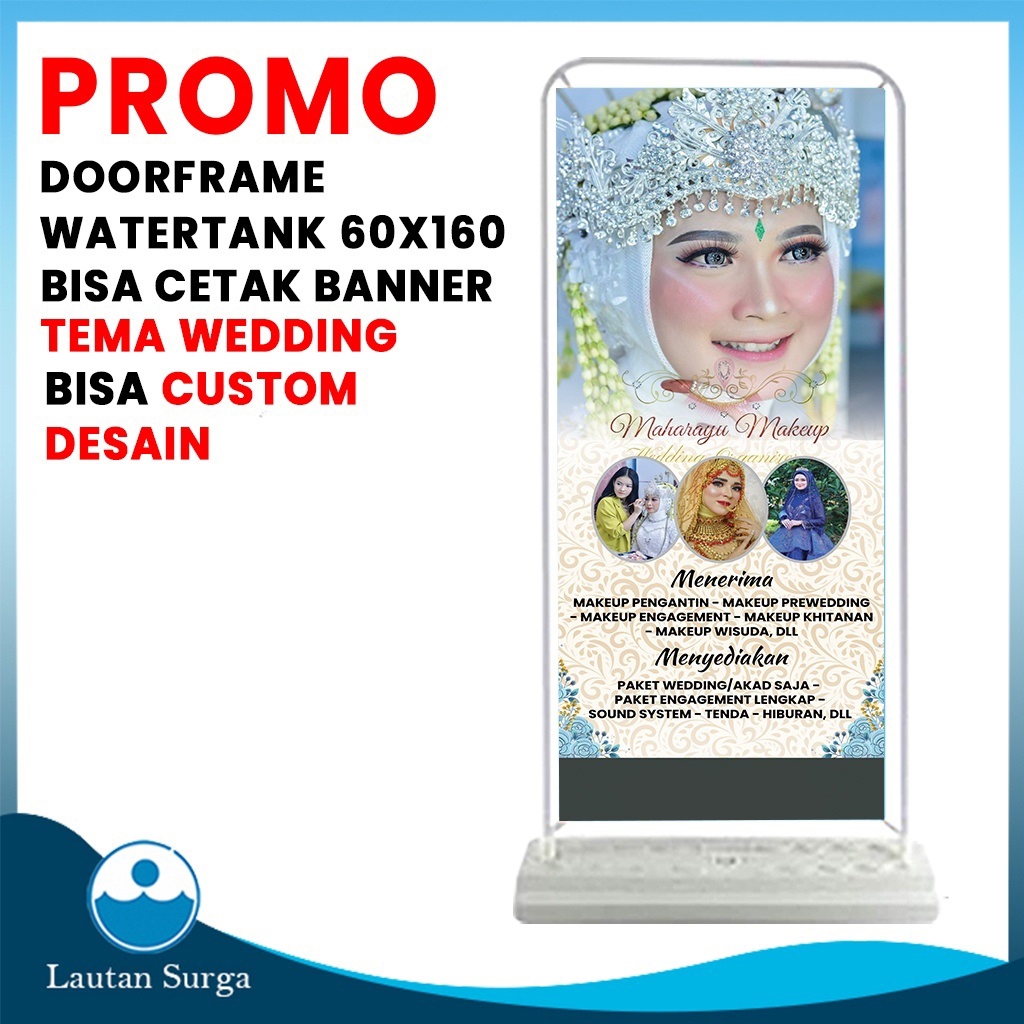 (Standing Door FRAME Banner Air Tank 80x180 cm) Print Standing Banner ...