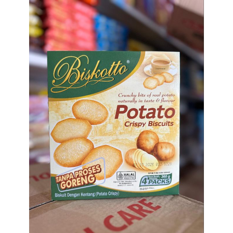 [BISKOTTO] Potato Crispy Biscuits 320 Grams (1 Box contains 12 Boxes ...