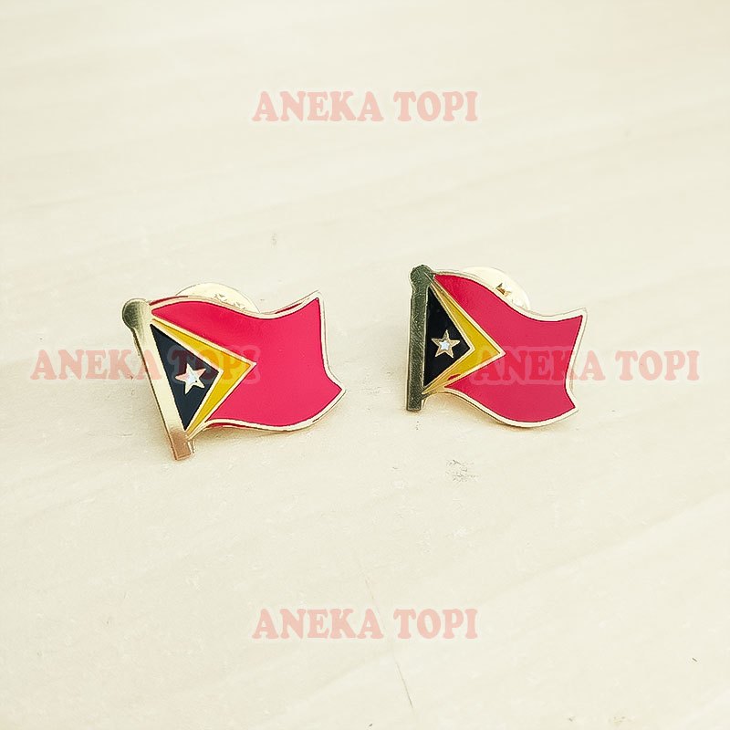 Timor Leste Country Flag Pin Timor Leste Flag Pin Timor Leste Country ...
