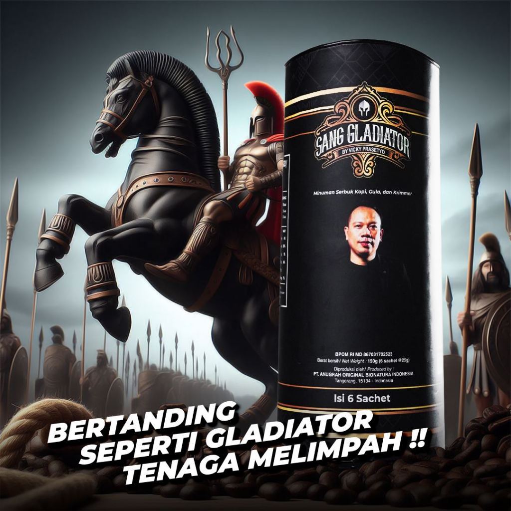 The Gladiator Coffee by Vicky Prasetyo Men's Number 1 Choice 1 pack ...