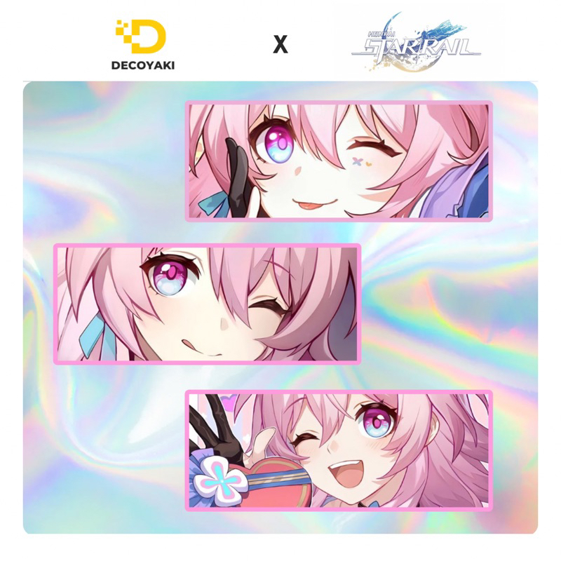 Sticker Slap Hologram March 7th Honkai Star Rail, Holographic March 7th ...