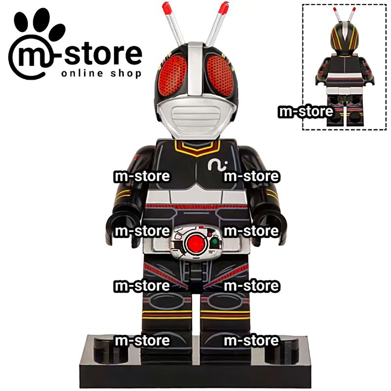 Brick kamen rider masked rider black mini toy figure | Shopee Singapore
