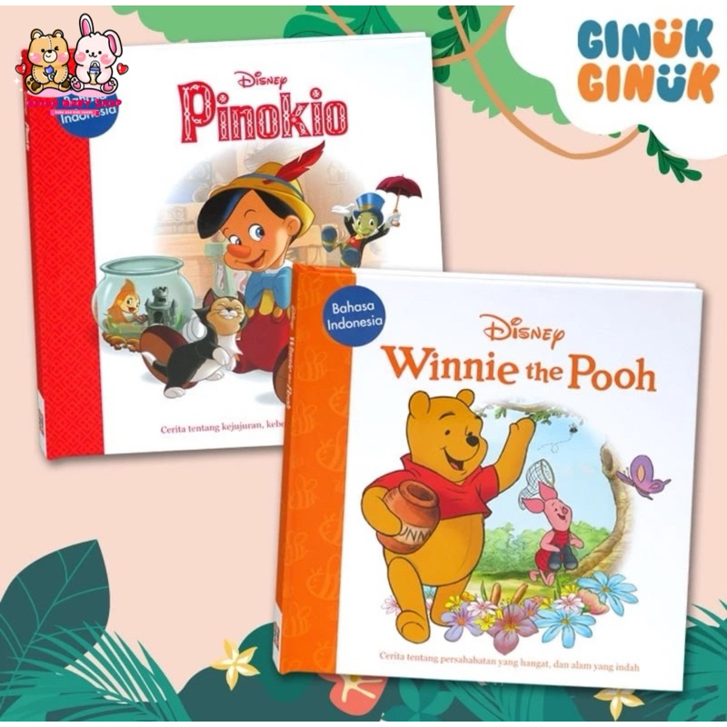 Ginuk Ginuk Disney Winnie the Pooh & Pinocchio Story Book (Indonesian ...