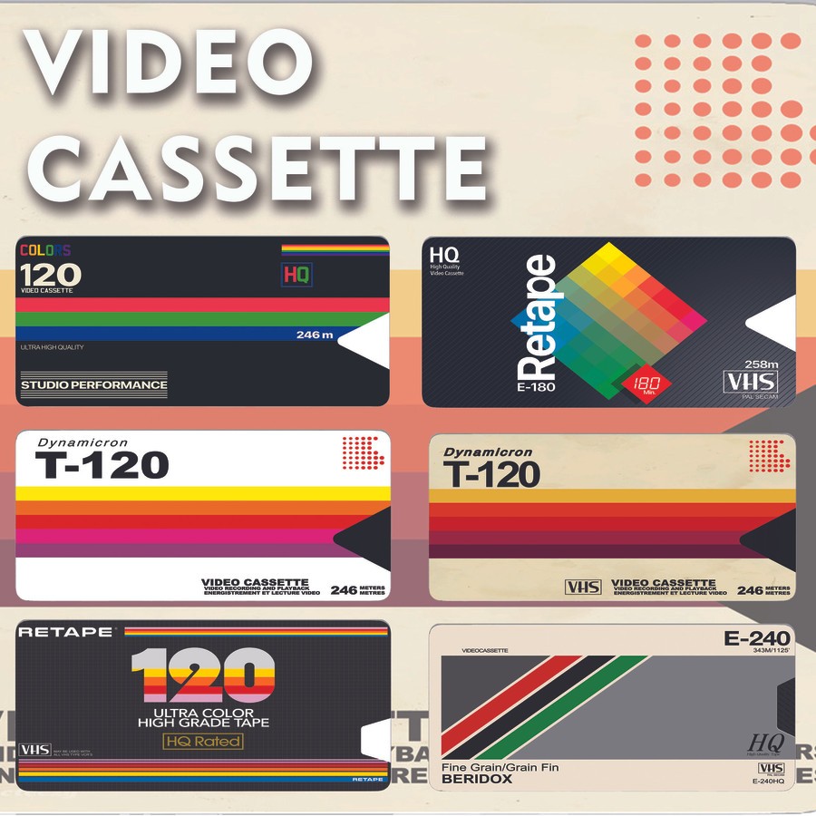ALCHA VIDEO CASSETTE RETRO DESKMAT MOUSEPAD MOUSE GAMING PAD DESK MAT ...