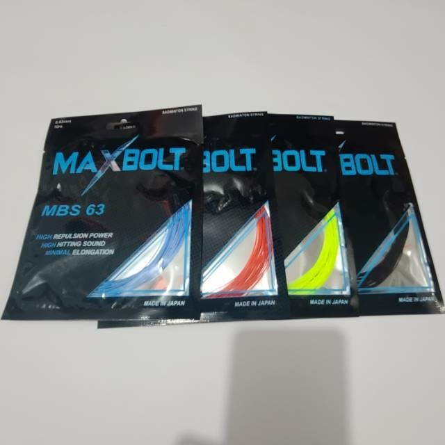 Badminton Strings - MAXBOLT MBS 63 / 0.66MM Racket Strings Original ...