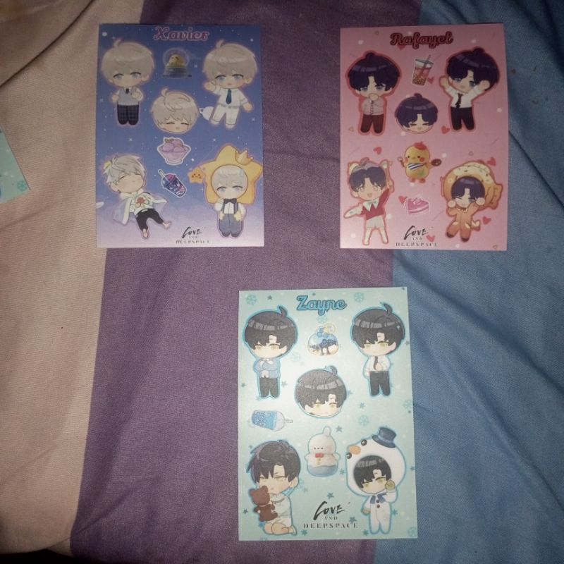 Pack Love And Deepspace Xavier/Zayne/Rafayel Stickers | Shopee Singapore