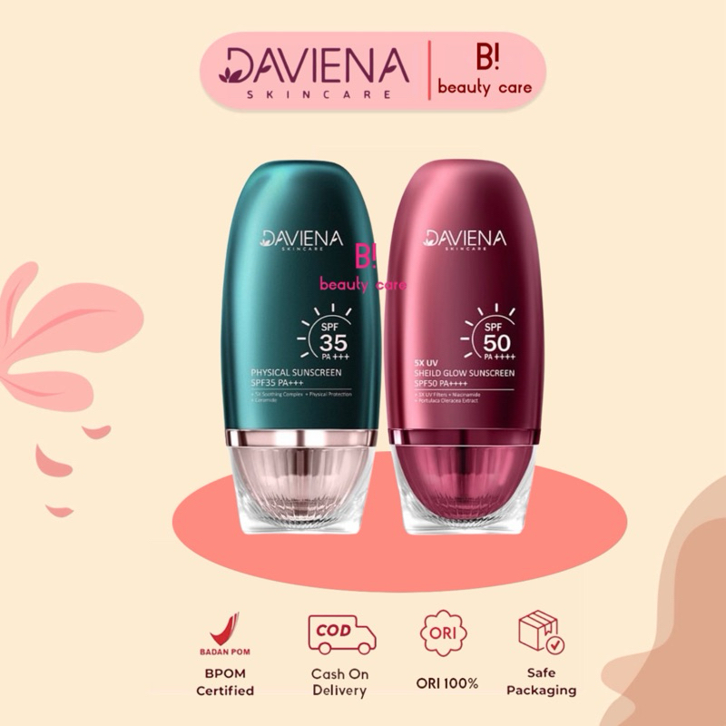 [READY Ready To Ship] DAVIENA SUNSCREEN 5X UV SHIELD GLOW SUNSCREEN SPF ...
