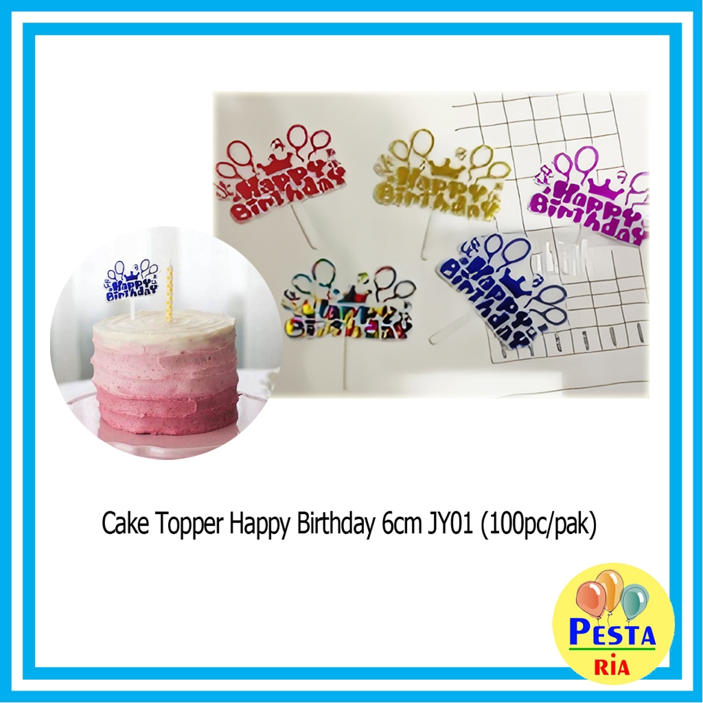 ! (1Pcs) Mini Happy Birthday cake topper, cake pick, various cake ...