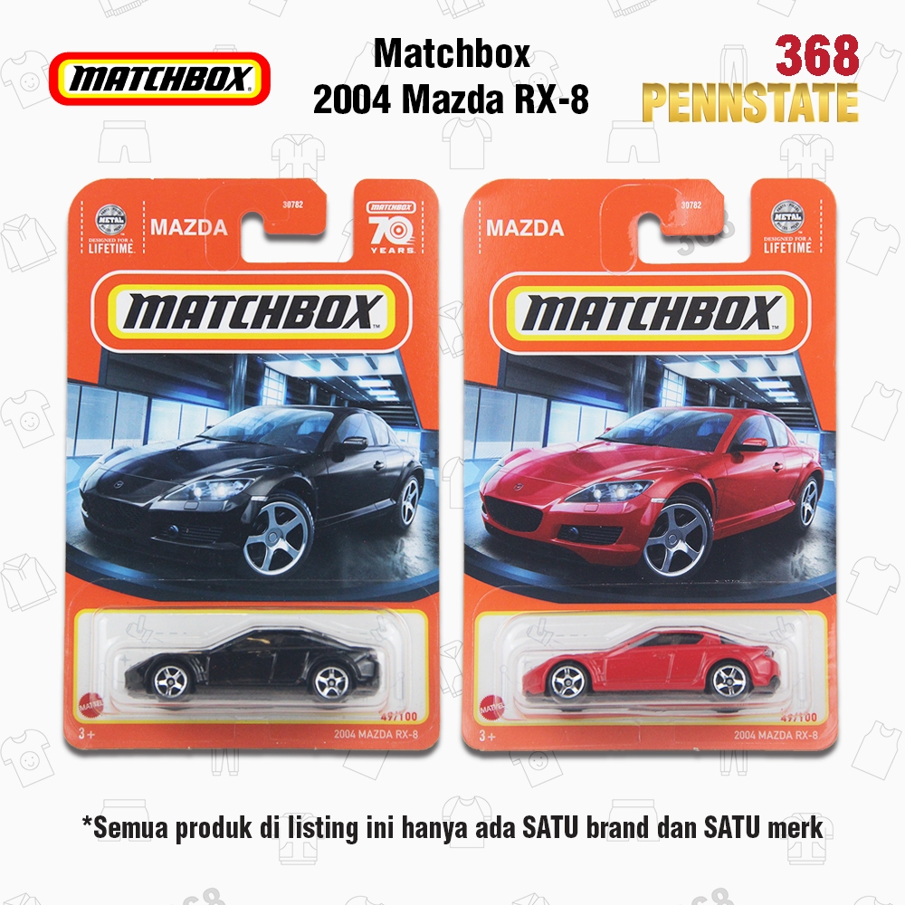 Matchbox Original Diecast Real Car Model 2004 Mazda RX-8 | Shopee Singapore