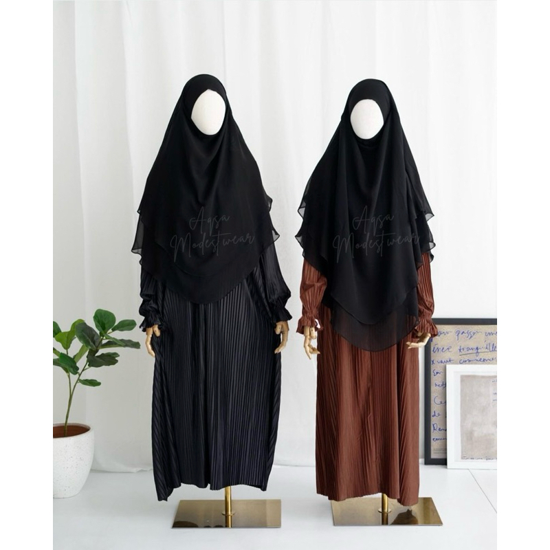 Aqsamodestwear - preloved glam abaya black size s by aqsamodestwear ...
