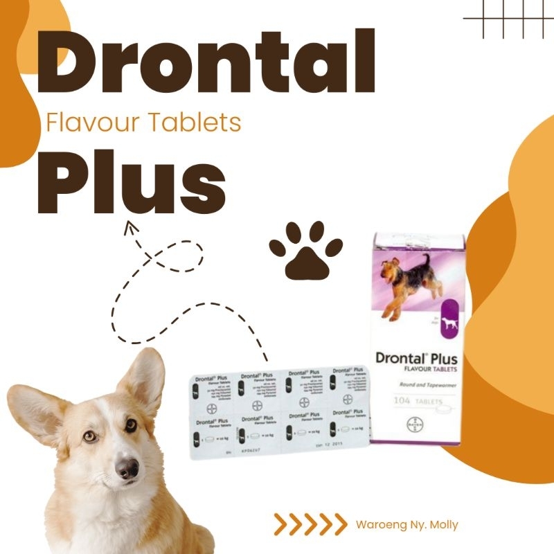 Drontal DOG PLUS FLAVOR Worm Tablets for Dogs (PRICE 1 TABLET) | Shopee ...