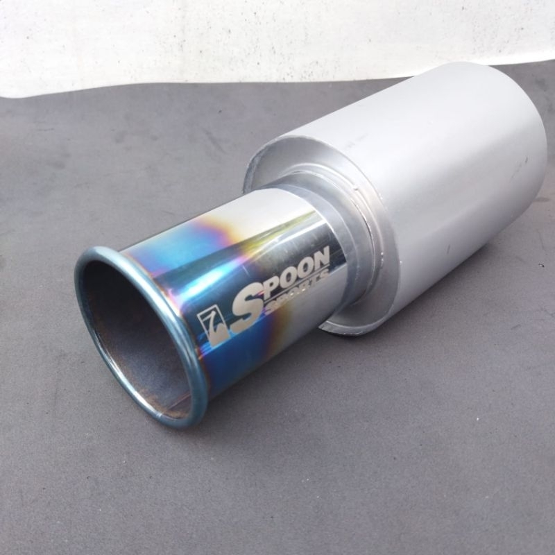 Muffler Exhaust Eksoz Car Universal Solid Bass Sound SPOON Car Exhaust ...
