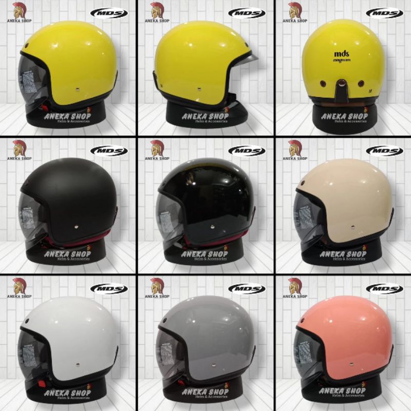 MDS MAGNUM SOLID/Plain Helmet | VARIOUS KINDS OF COLORS | RETRO CLASSIC ...