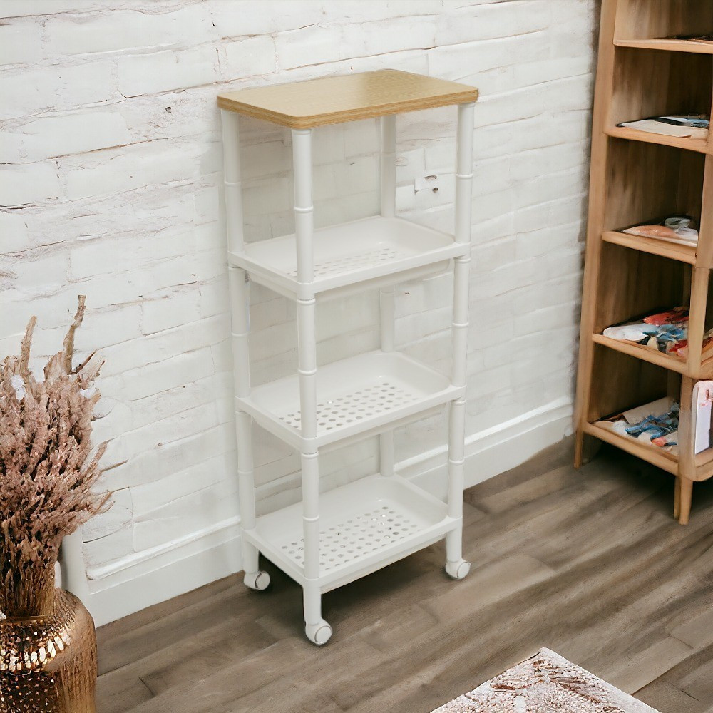 PUTIH Informa Extension Trolley Rack - White 35X23X88 cm ...