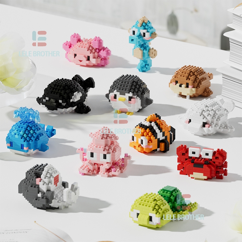 Lele BROTHER Marine Life Series Toys Block Stacking DIY Toys Block ...