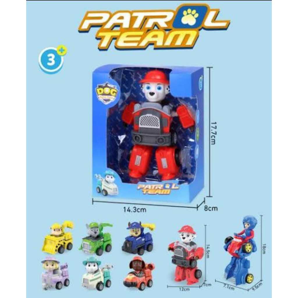 Paw Patrol Transform Children's Toy Turns into a Robot with 8 ...