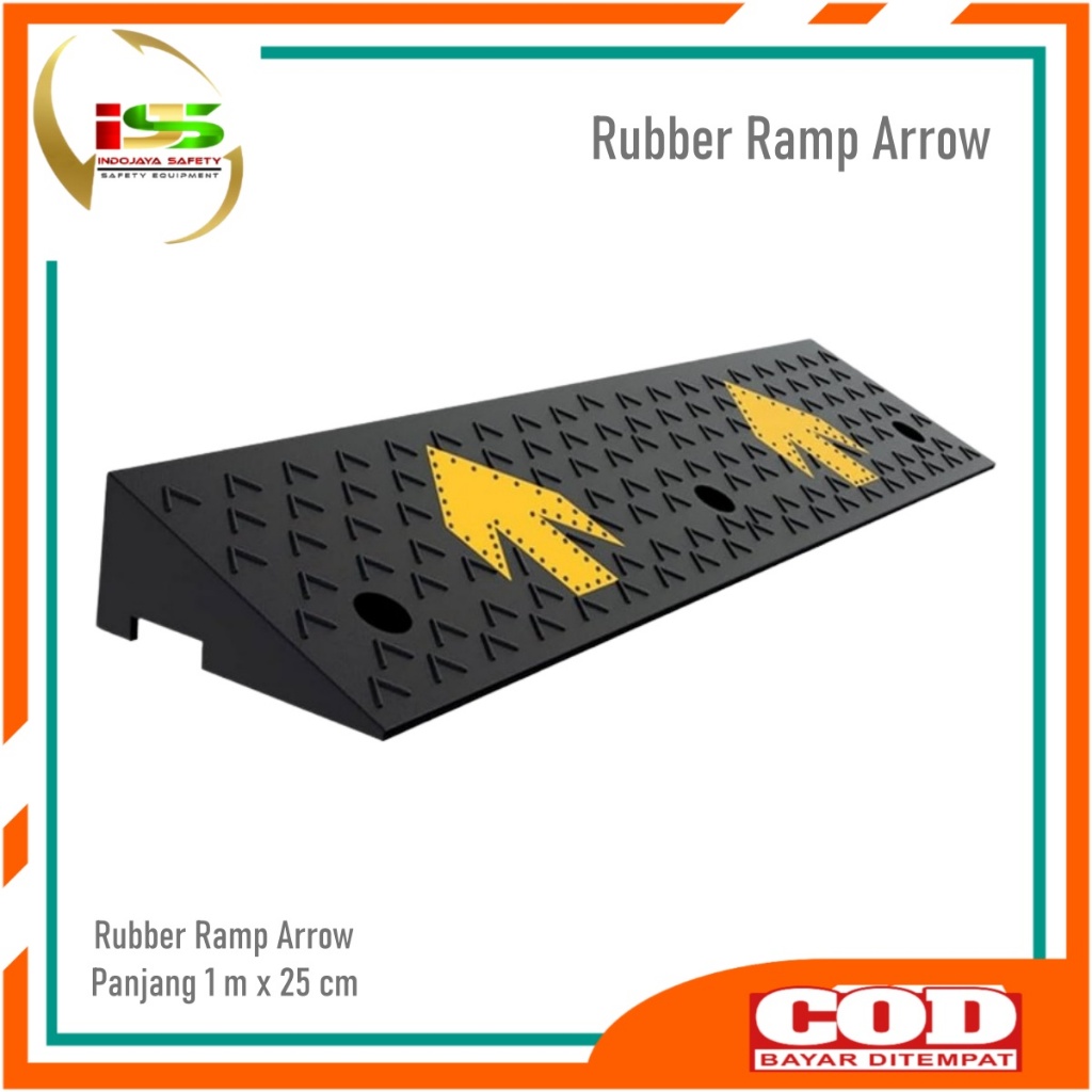 Rubber Ramp Arrow Rubber Ramp Length 1 Meter Height 7cm / 15 cm ...