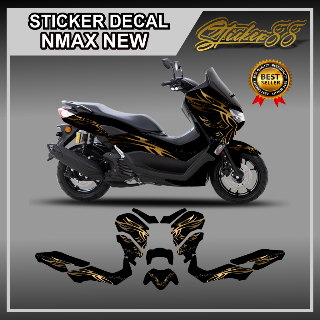 NEW NMAX 2020-2024 DECAL STICKER COOL FULL BODY GRAPHIC MOTIF, YAMAHA ...